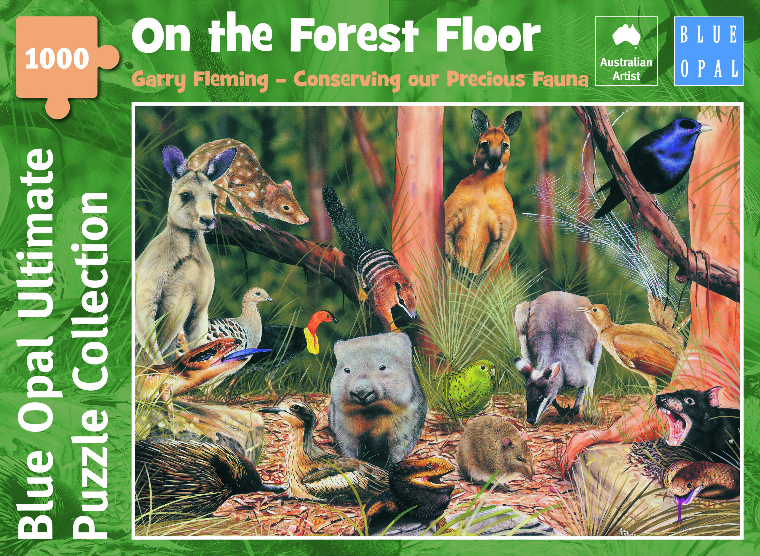 1000pc Garry Fleming On the Forest Floor Jigsaw - Australian Geographic