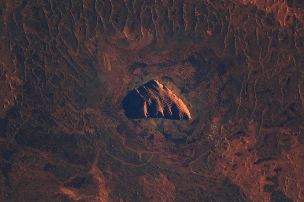 Uluru from space - Australian Geographic