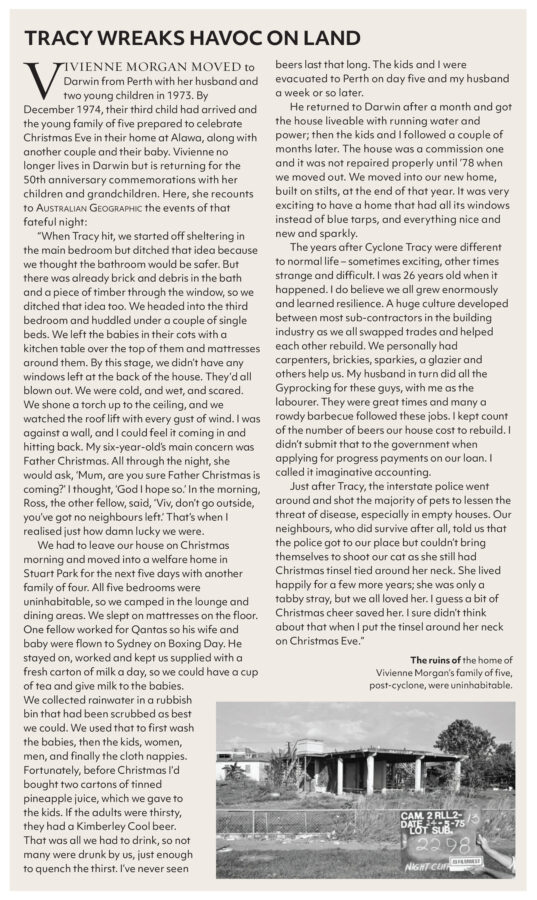 Cyclone Tracy 50 years - Australian Geographic