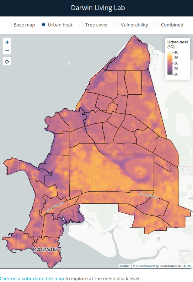 New interactive heat map to help Darwin residents stay cool- Australian ...